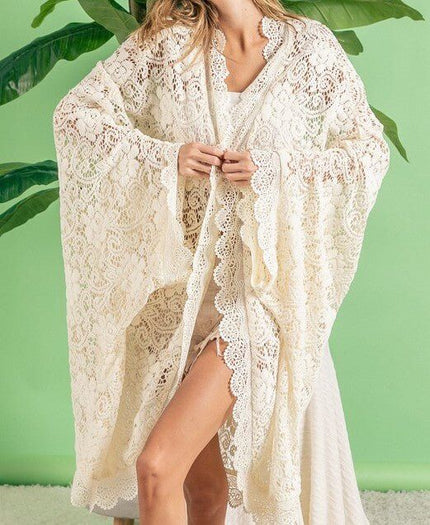 The Lacey Cardigan: Oversized Lace Cocoon Cardigan– MomQueenBoutique