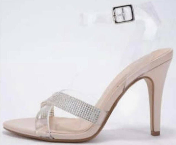 The Prom Princess Heels: Clear Acrylic Heels with Rhinestone Details ...